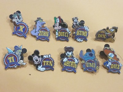 Disney Pin WDW 10th Pin Trading Anniversary Promotion - Complete WDW ...