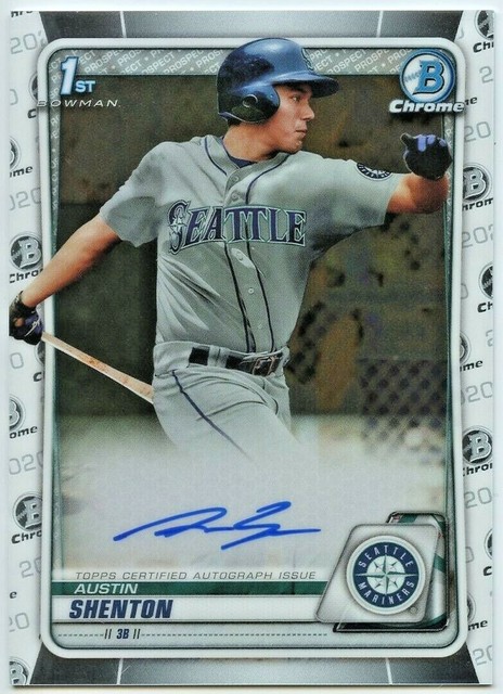 2020 Bowman Chrome - Prospect Autographs #CPA-ASH Austin Shenton (AU ...