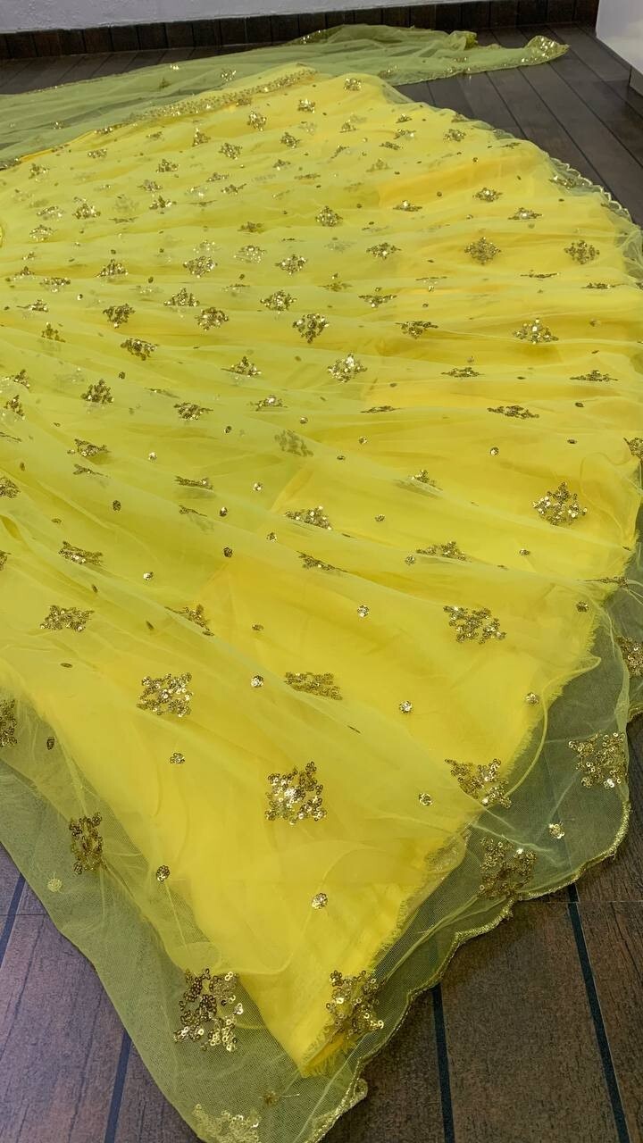Indian Look Net Lehenga Choli With Designer Dupatta For Wedding ...