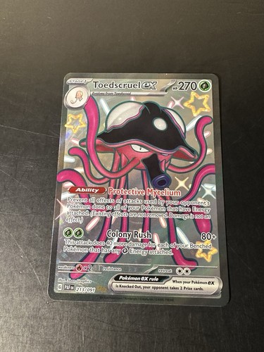 Toedscruel ex 213/091 Sv: Paldean Fates Holo FULL ART SR POKEMON CARD ...