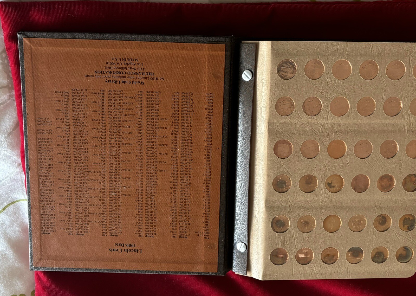 Lincoln Cent Dansco Album From 1909 To 2016 | eBay