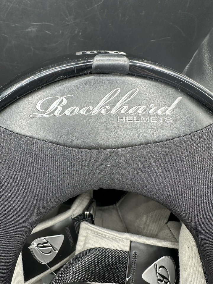 Rockhard Motorhead Full Face Motorcycle Helmet Black Size Large | eBay