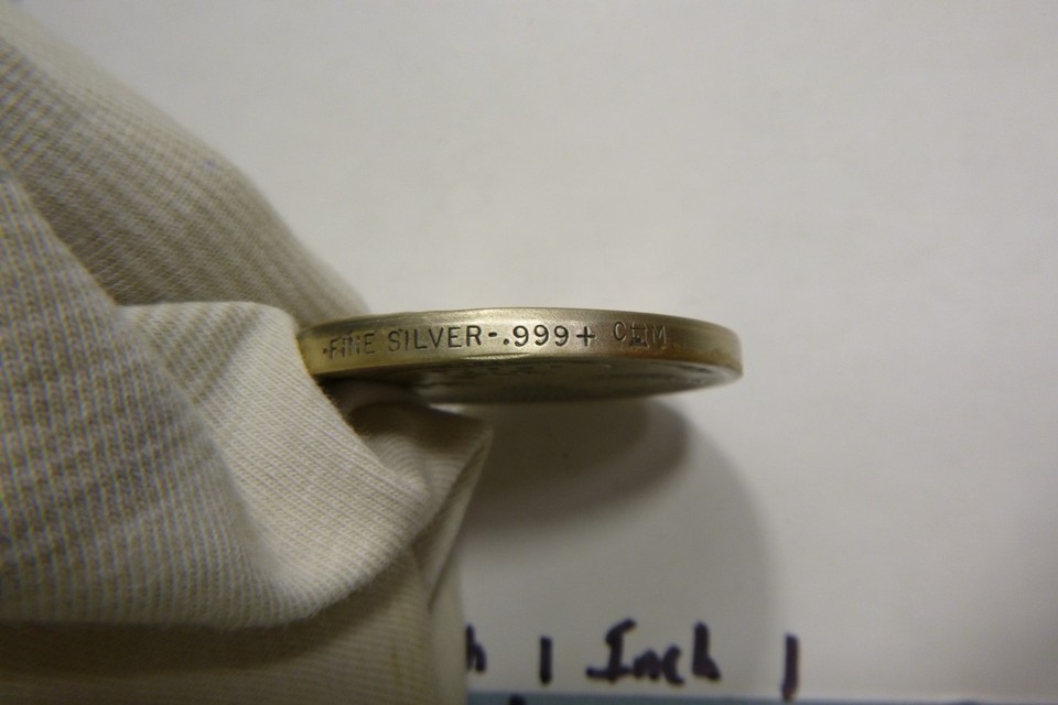 1.2 OZ CITATION TRIPLE CROWN WINNER MEDALLIC ART MACO RARE 999 SILVER ...