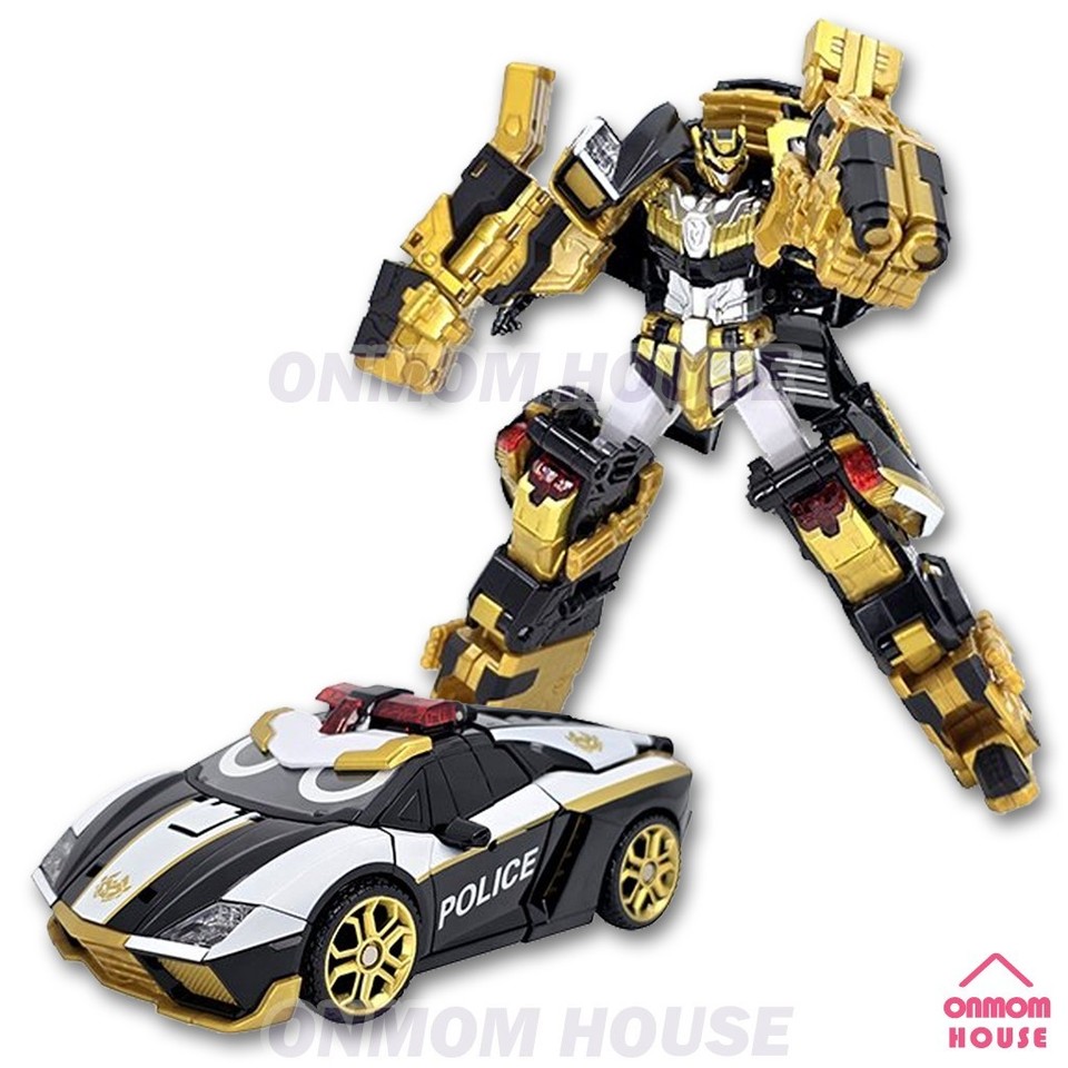 Metal Cardbot ULTIMATE BLUECOP Black Edition Patrol Car Robot Korean ...