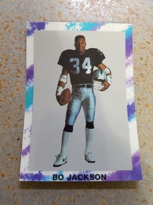 Bo Jackson Kansas City Royals Oakland Raiders Bo Knows Football NM | eBay