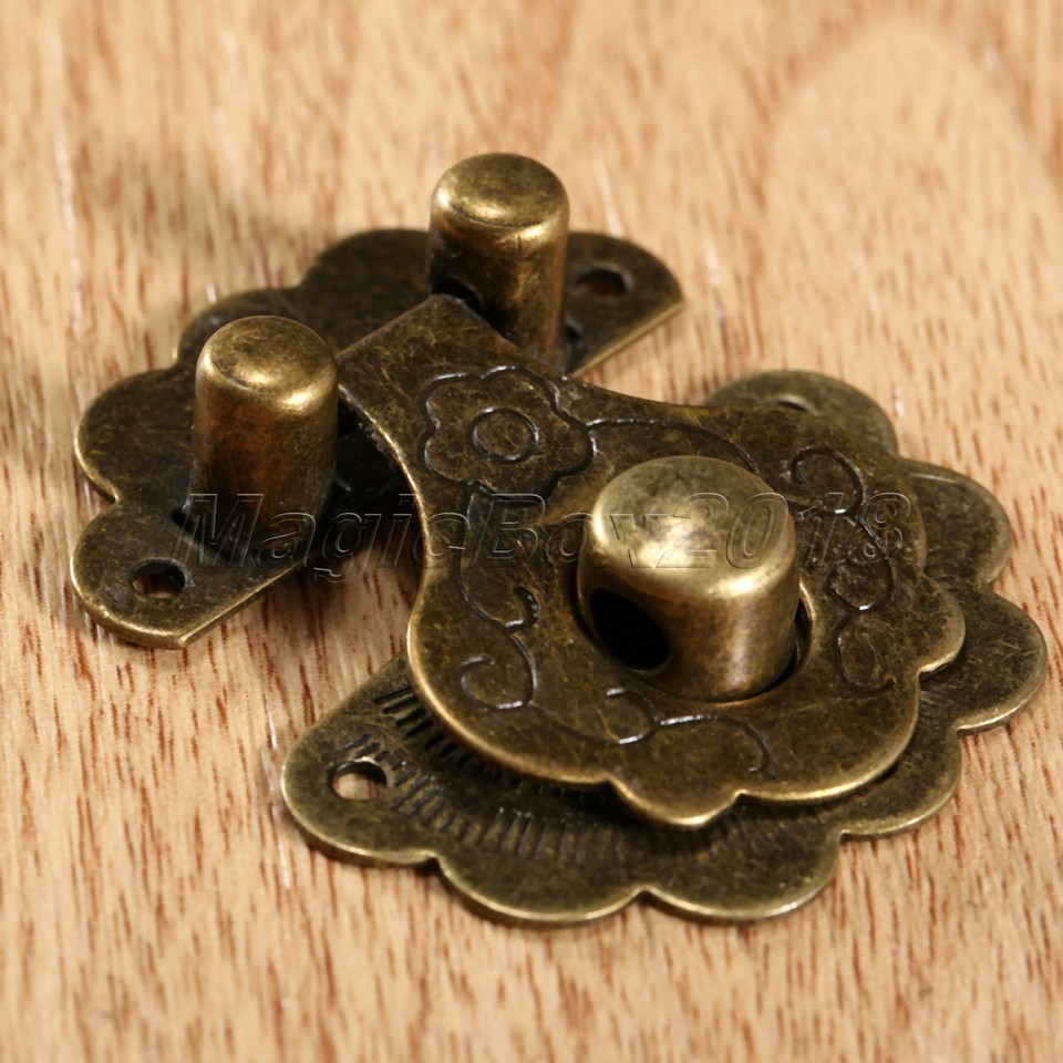 Europe Vintage Style Jewelry Box Case Decorative Hasp Cabinet Lock ...