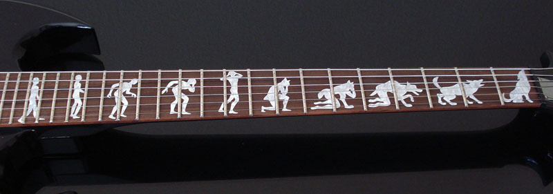 Man To Wolf James Hetfield ESP EX MOP Inlay Sticker Decal for DIY ...
