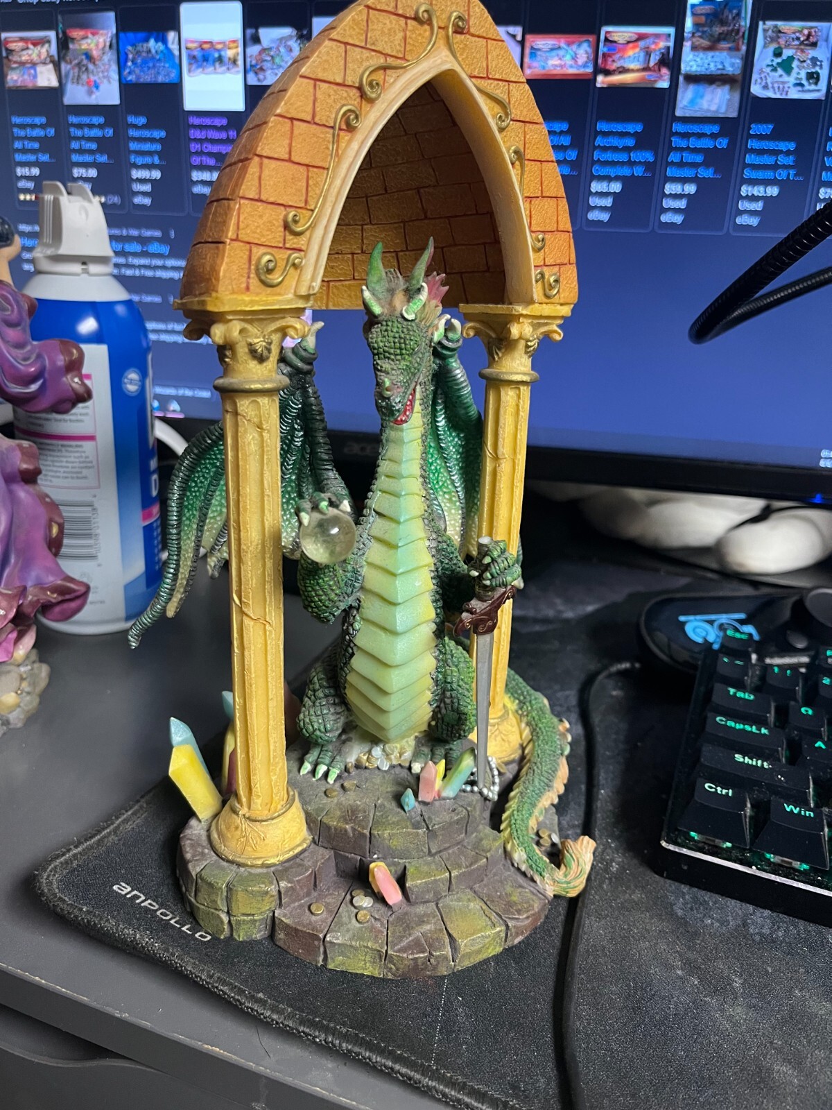 Collectible Wizard/Dragon Statues. | eBay