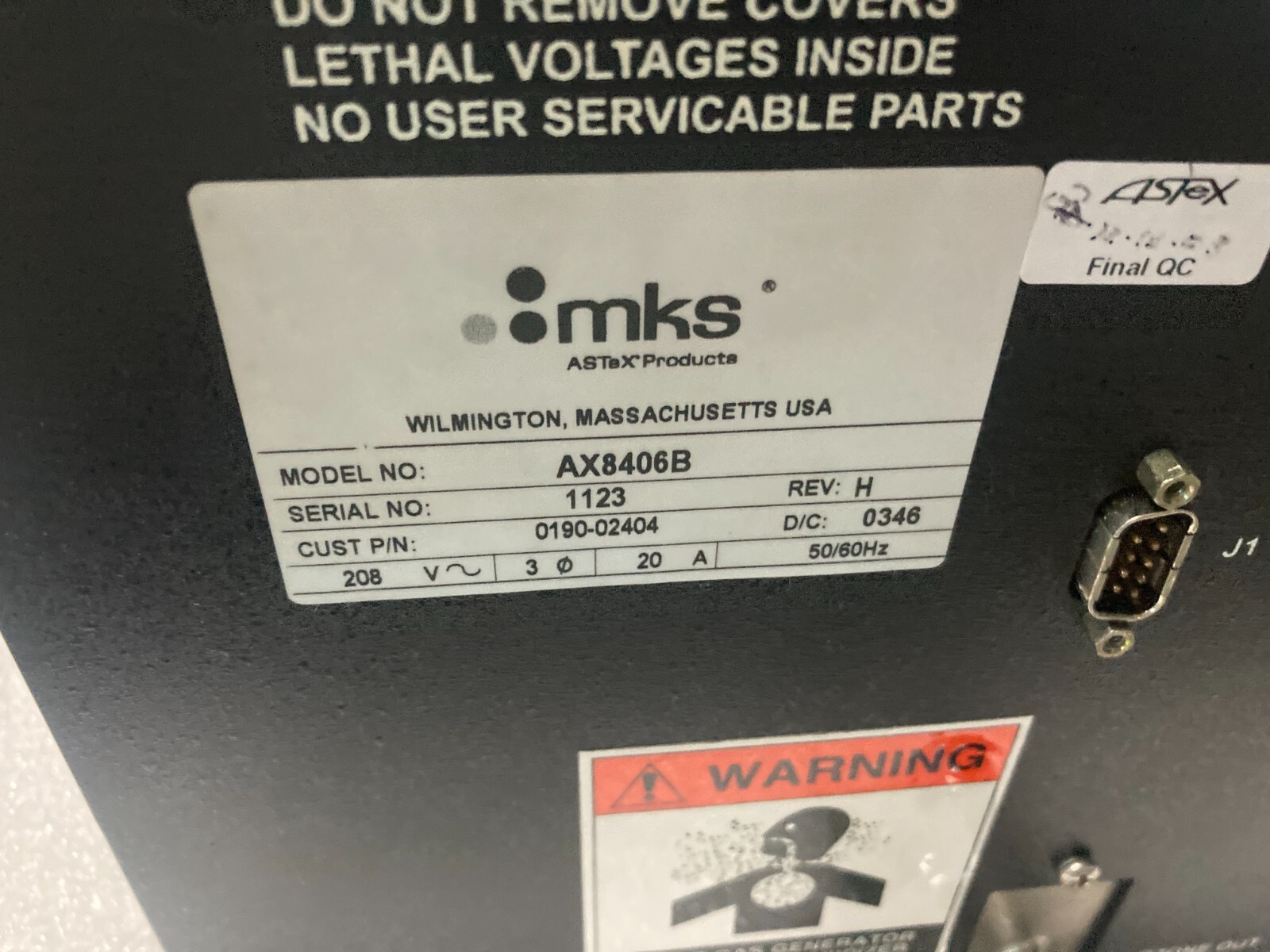 MKS Ozone Generator AX8406B | eBay