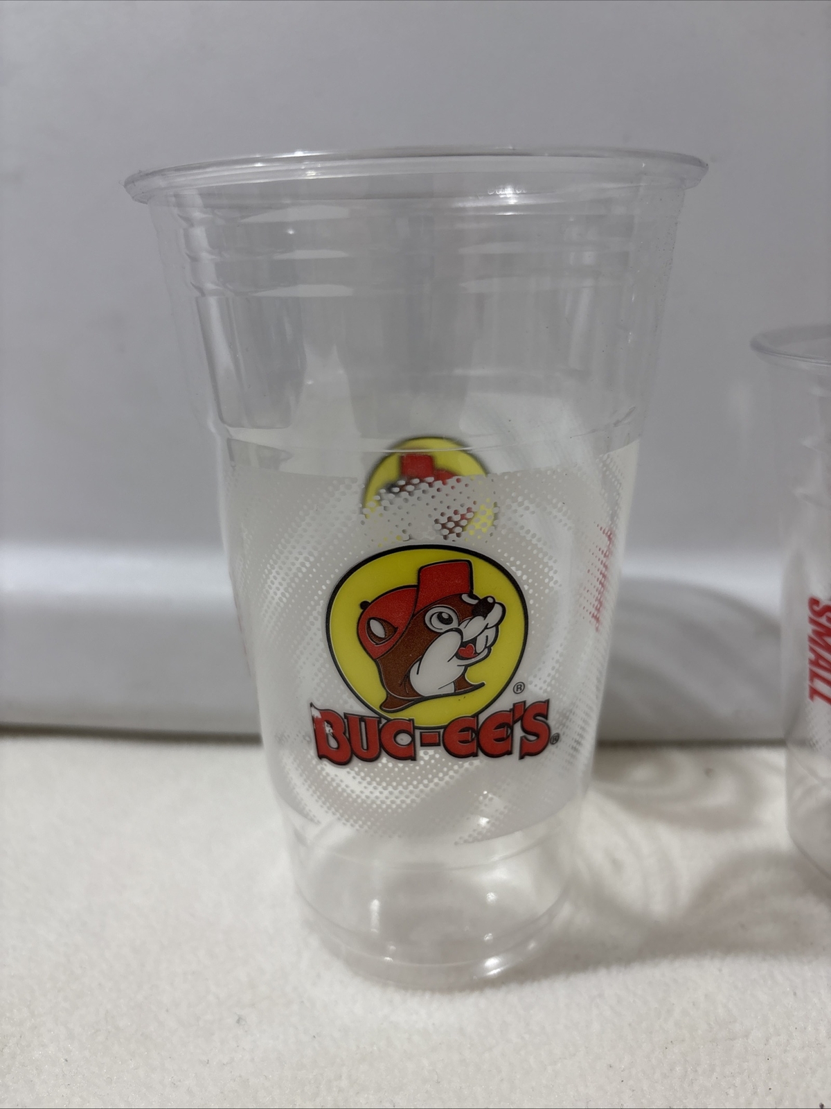 Set of 2 Buc-ees Disposable Plastic Beverage Cups Small Large Clear ...