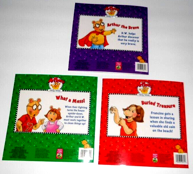 Arthur's Family Values Book LOT: Buried Treasure/Arthur the Brave/What ...