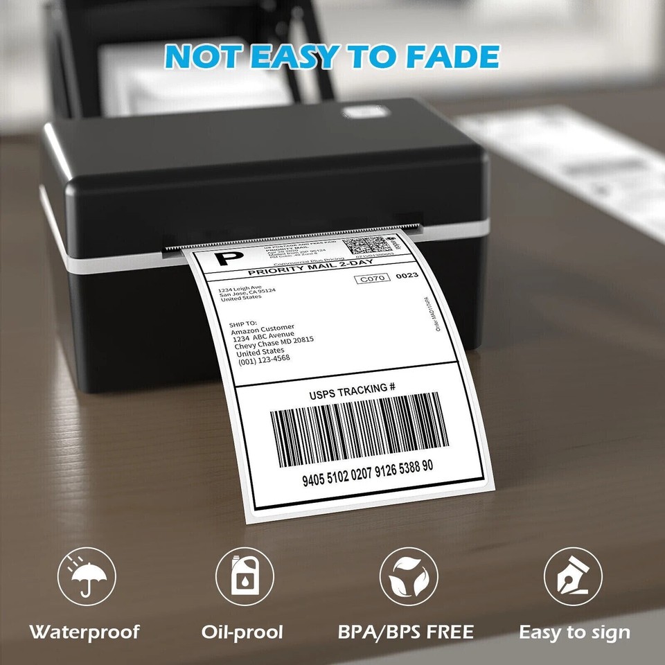 300,000 4x6 UPS BRAND Fanfold Direct Thermal Shipping Labels Perforated ...