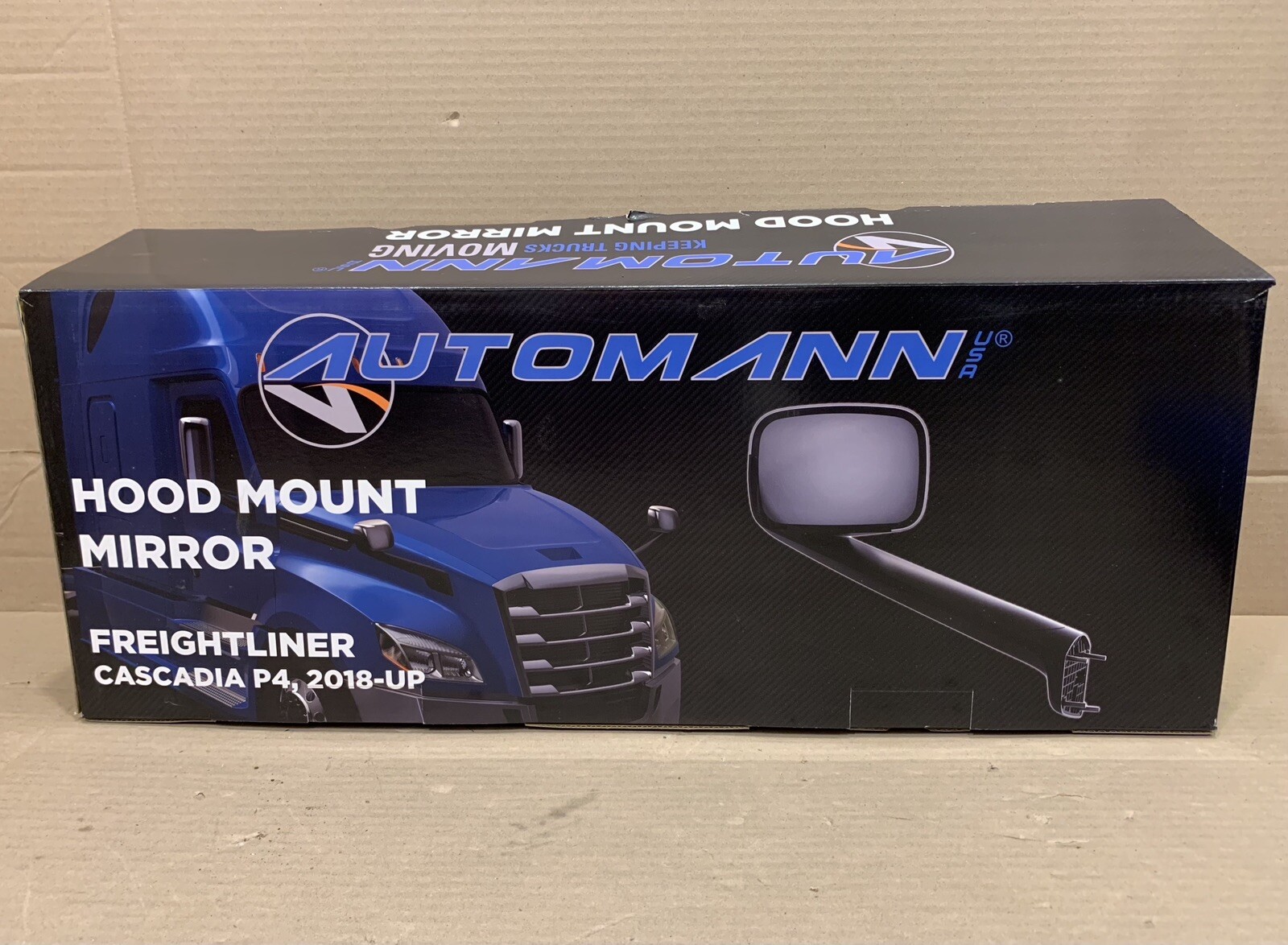Automann 563.46091 LH Hood Mount Mirror Black | eBay