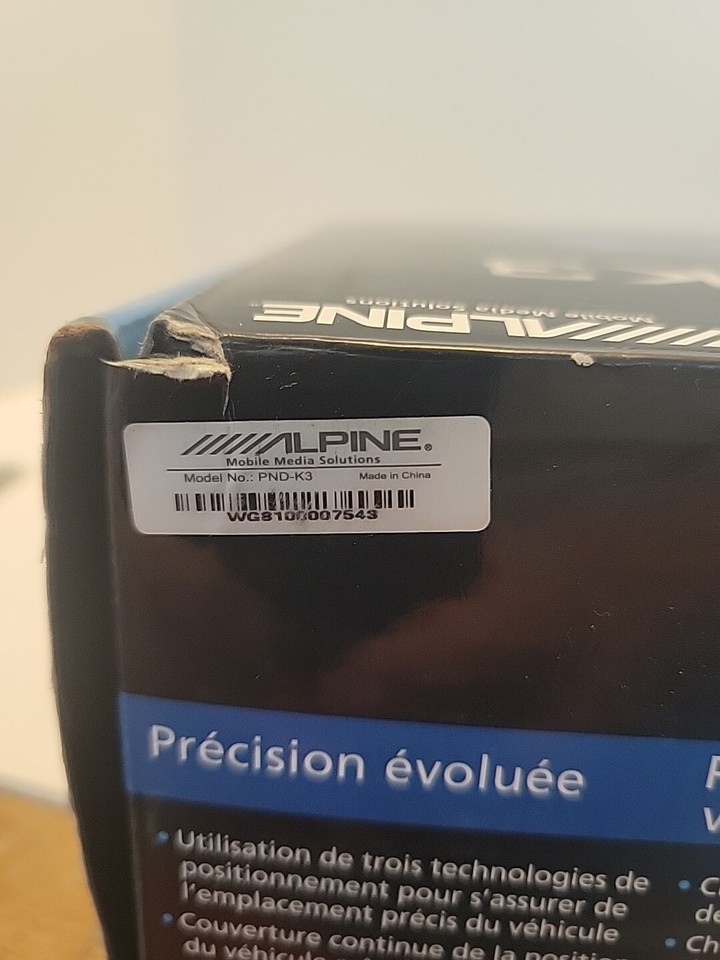 Alpine Pnd-k3 Gps Portable Navigation System Looks New Open Box Tested ...