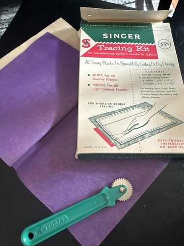 Vintage singer sewing Tracing Kit Transferring Pattern Marks To Fabrics ...