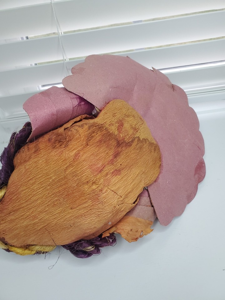 Turkey Paper Mache Thanksgiving Turkey Autumn Fall Colorful Hand ...