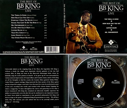 KING BB *VG* "BEST B.B. LIVE" 2004 US ESSENTIALS CANADA PRESS BI-FOLD ...