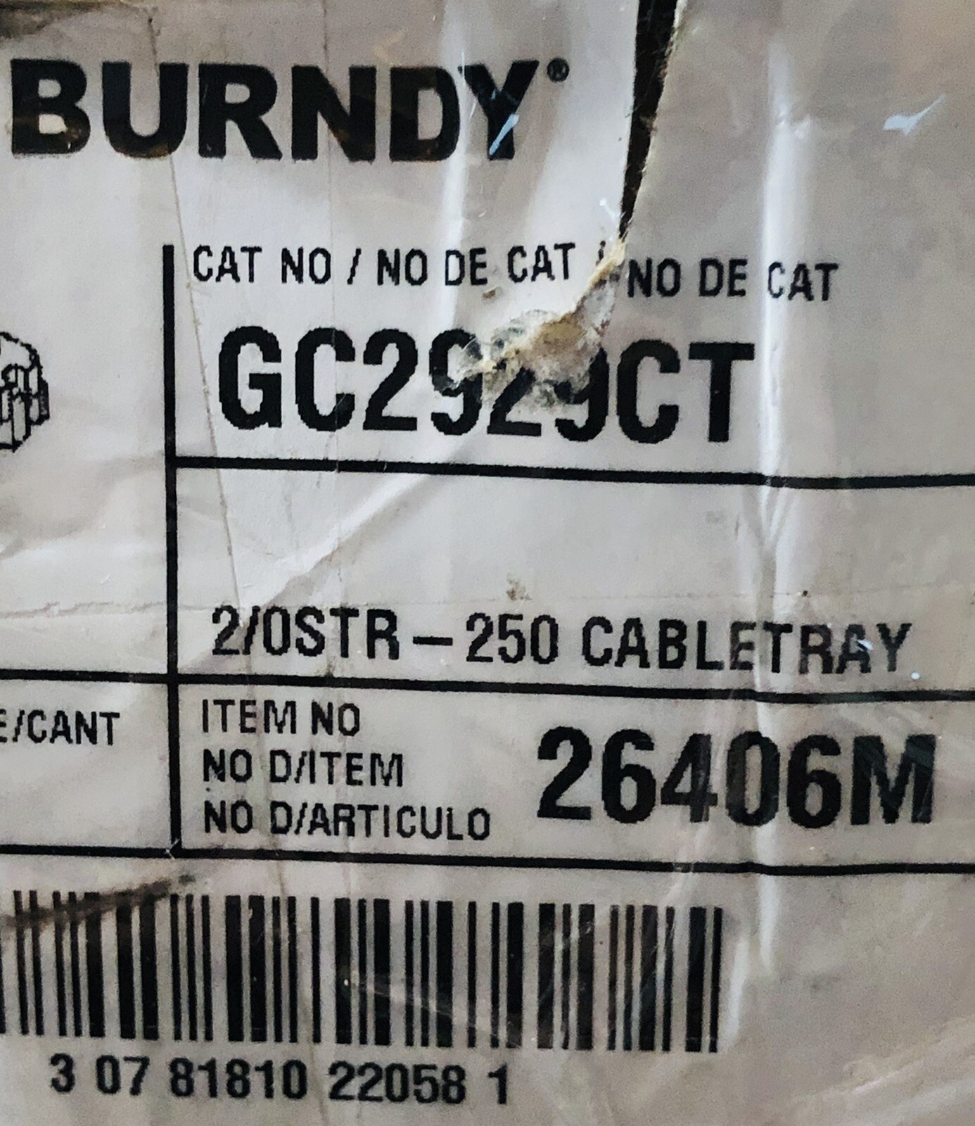 Commercial Cable Tray Ground Clamp BURNDY GC2929CT for sale online | eBay