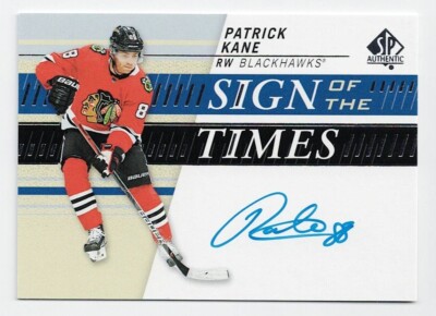 2019-20 SP Authentic Sign of the Times Autograph SOTT-PK Patrick Kane ...