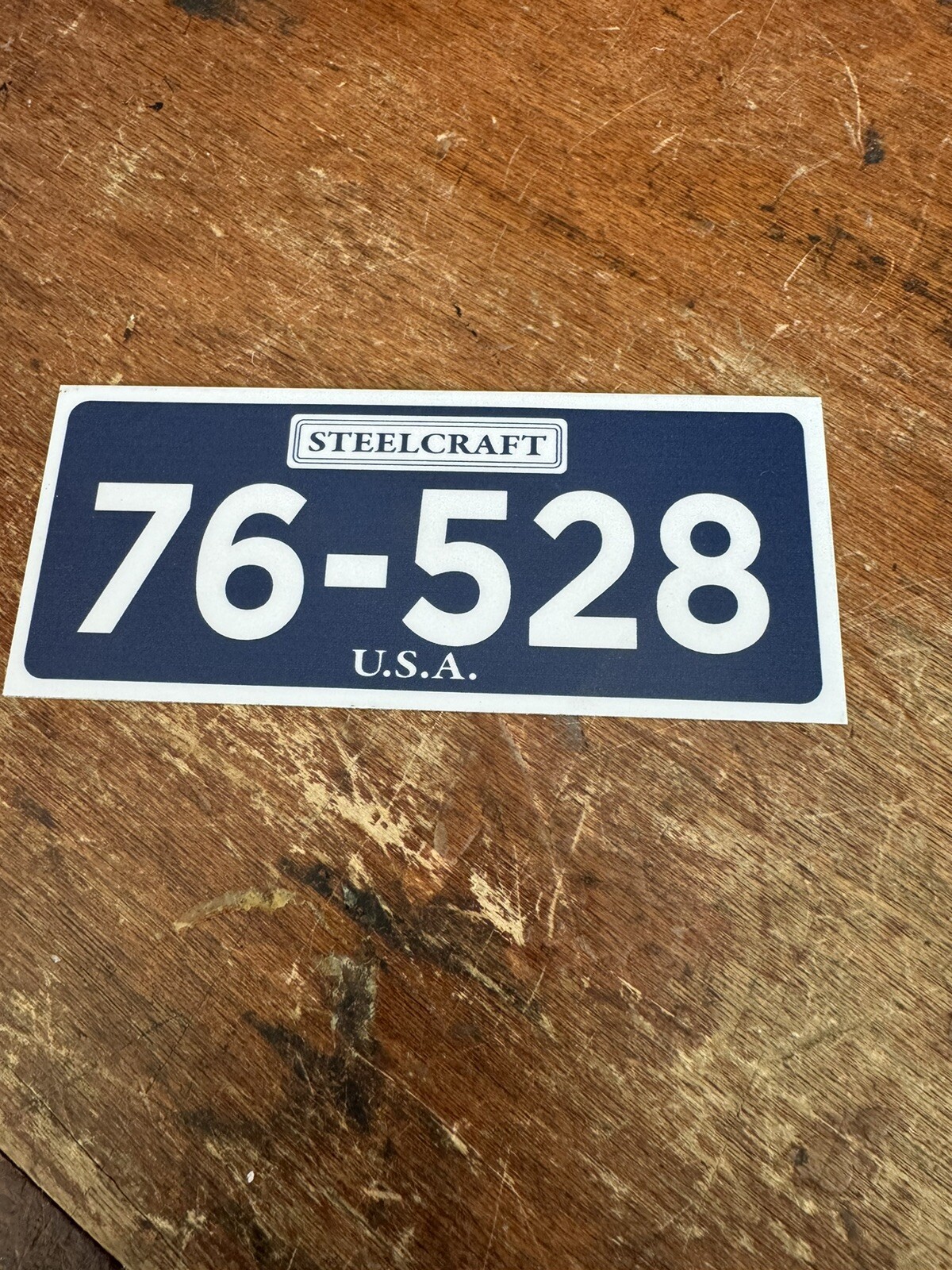 New Steelcraft Pedal Car License Plate | eBay