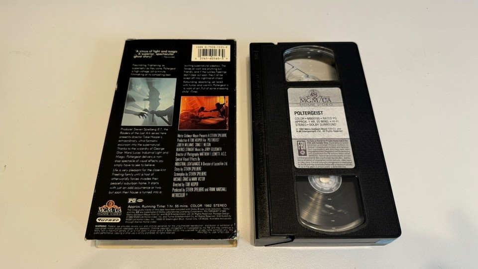 Poltergeist VHS Tape 1982 Steven Spielberg Tobe Hooper Craig T Nelson ...