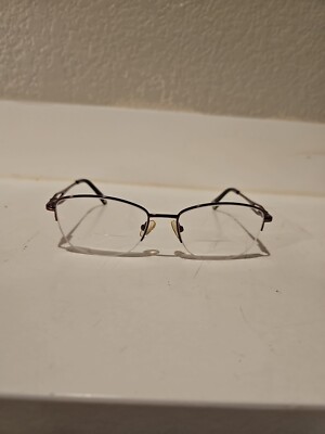 Linda Evans Eyeglasses Half Frames 367 Brown 135 Frames Only | eBay