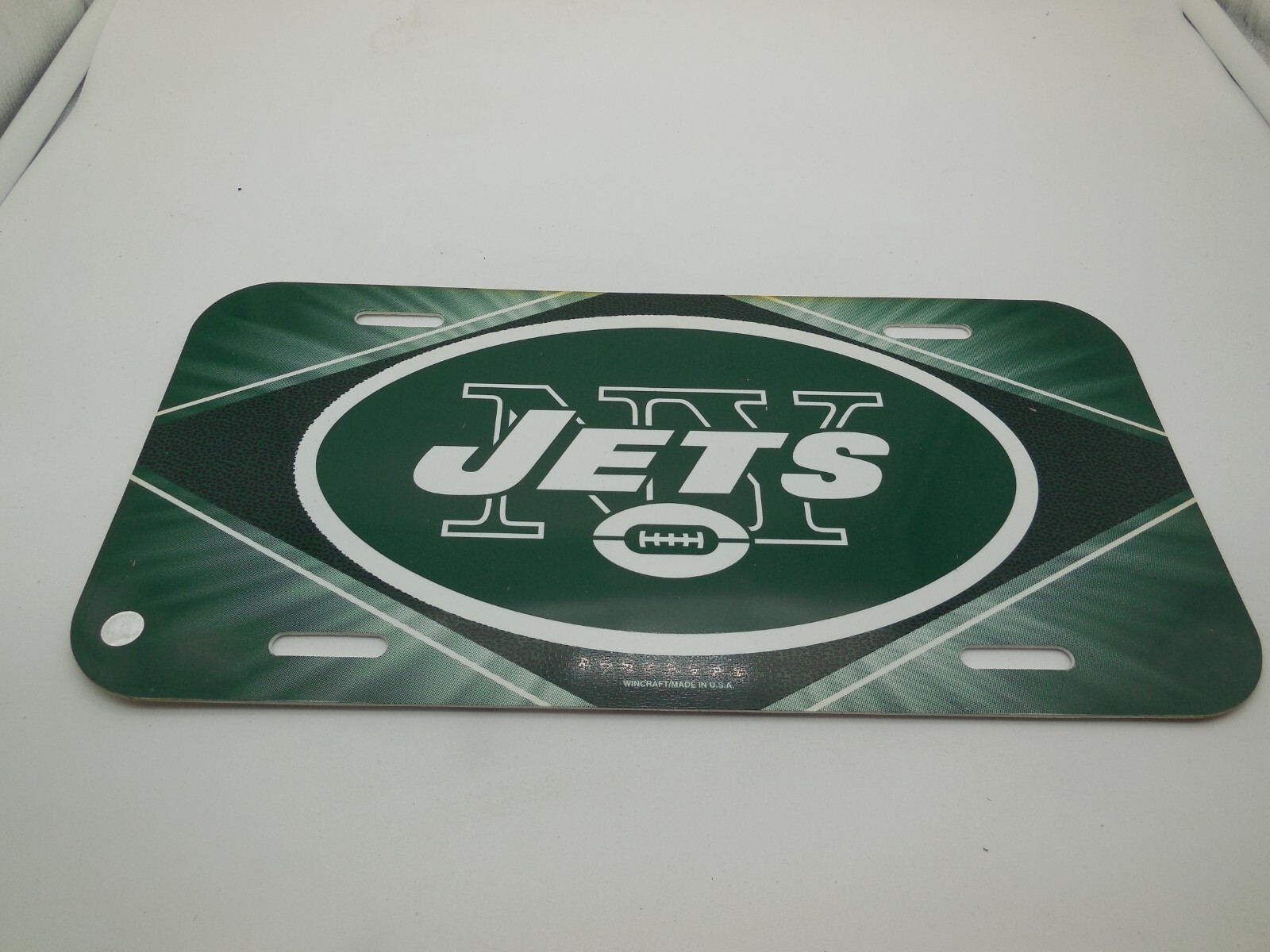 AJ New York Jets Official NFL Team Logo Color License Plate Vtg 90s ...