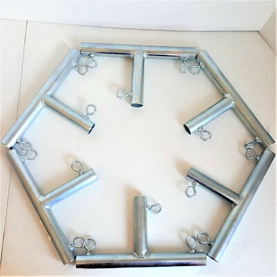 6pc 3 Way T Shaped Canopy Fitting Patio Garden Trellis Booth (FVFT) 1 3 ...