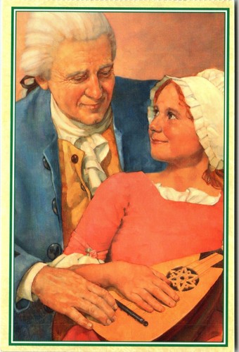 American Girls Collection Felicity Postcard by Dan Andreasen 1998 Lute ...
