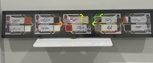 ENCASED! 2016 DECA AUTO JERSEY PATCH RELIC BOOKLET SP #d/10 Trout ...