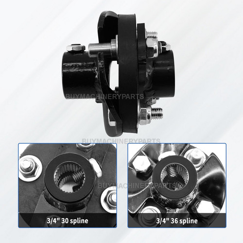 Steering Rag Joint 3/4" 30 Spline x 3/4" 36 Spline Steering Shaft Rag ...