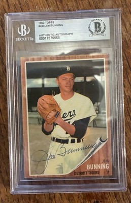 1962 Topps Jim Bunning Autographed | eBay