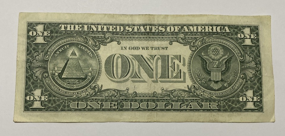 2017 A - $1 Federal Reserve Note - Exact Note Trinary Fancy Serial ...