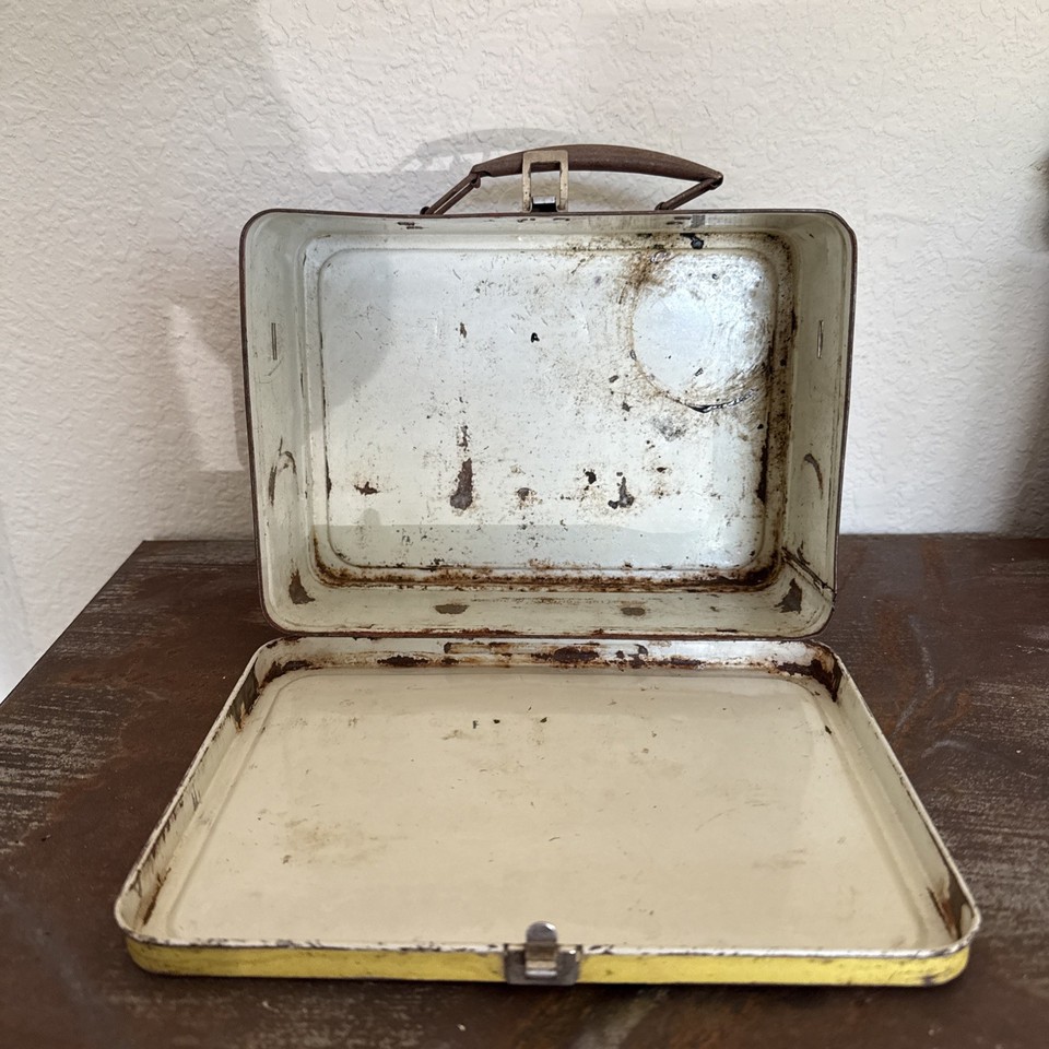 Vintage 1950s Roy Rogers and Dale Evans Lunchbox Tin Metal Double R Bar ...