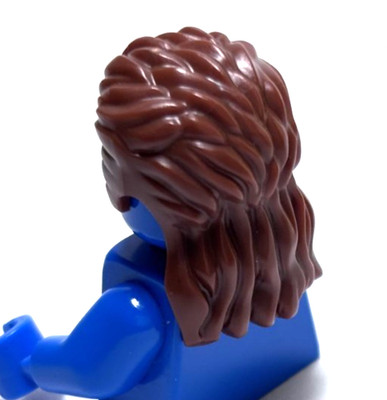 Lego - Minifigure Hair - Brown, Mullet, Long, Sideburns | eBay
