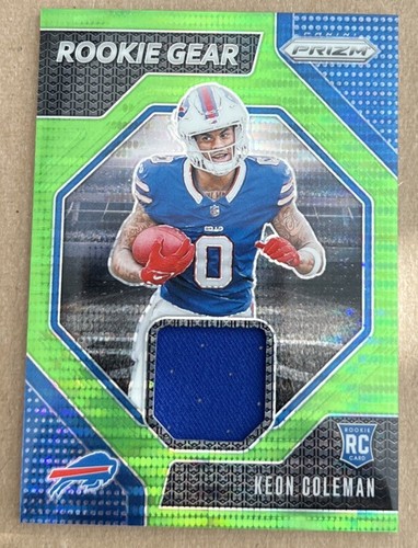 2024 Panini Prizm - Rookie Gear Prizm #RG-KCN Keon Coleman Neon Green ...