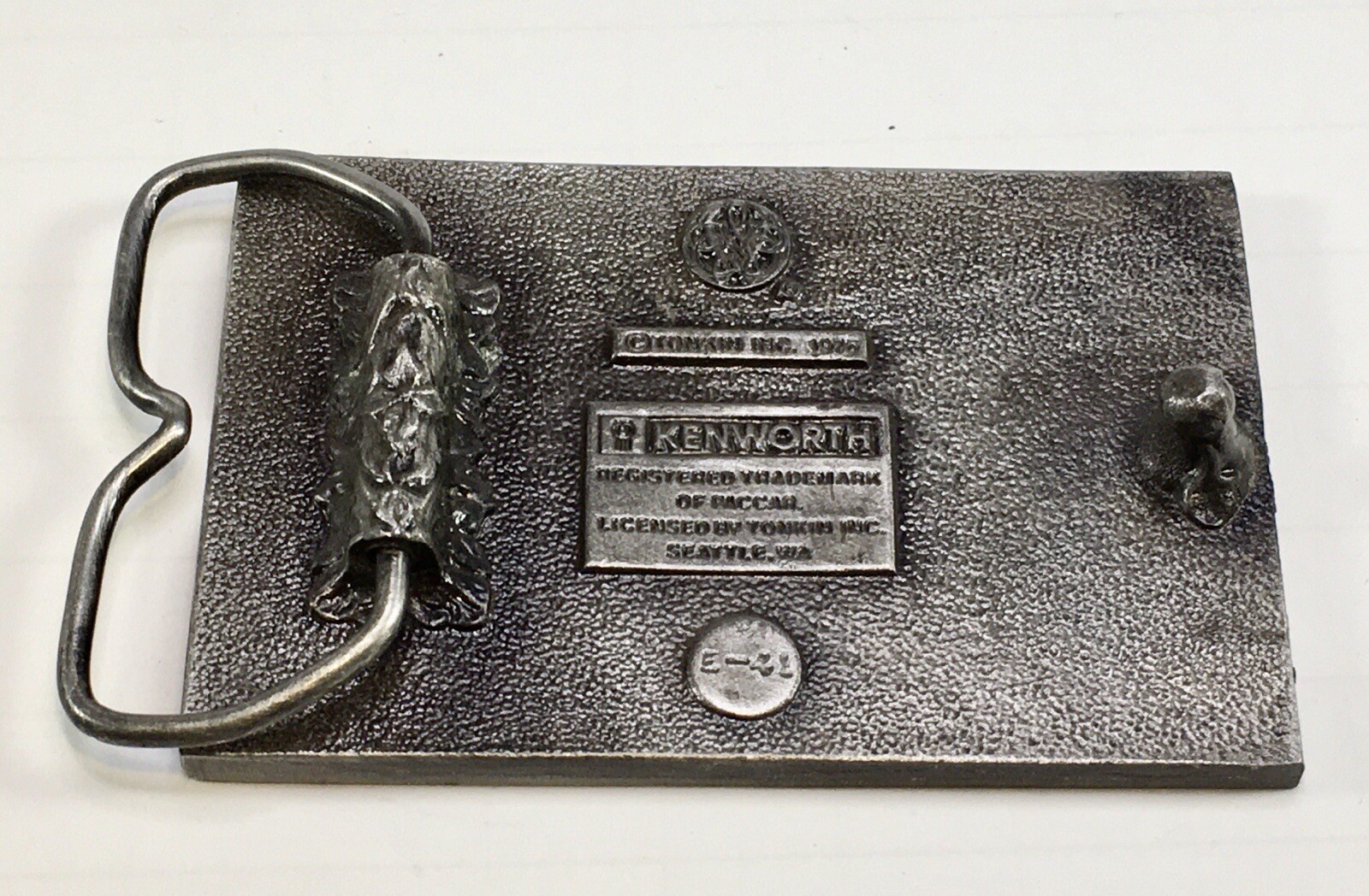 Vintage Kenworth Belt Buckle w/Antique Log Truck Desi… - Gem