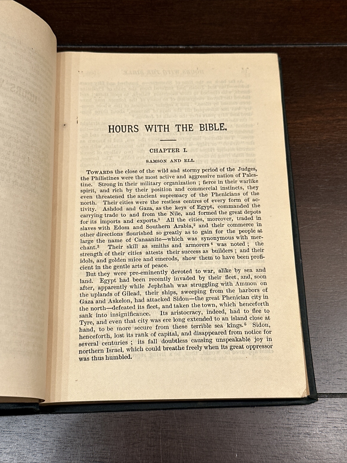 1887 HOURS WITH THE BIBLE ( Samson To Solomon ) C. Geike HC VG RARE ...