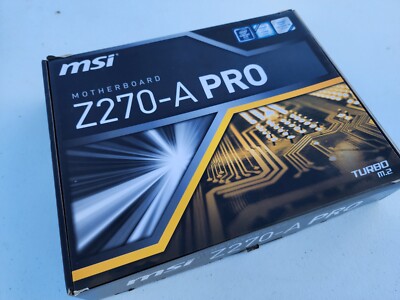 MSI Z270-A PRO LGA 1151 Intel Motherboard - ‎7A71-001R | eBay