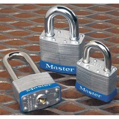 Master Lock 6230Kalh-10G018 Padlock, Keyed Alike, Long Shackle, Round ...