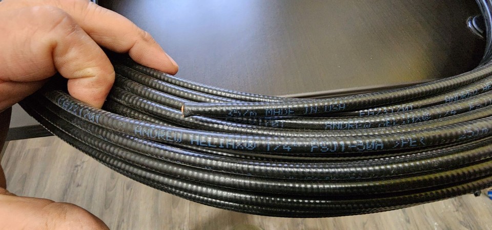 Commscope. FSJ1-50A Heliax Super flexible Foam Coaxial Cable, 500 FT | eBay