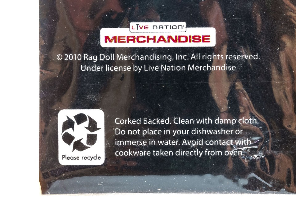 Aerosmith Coaster Set 4 PC Cork Backed Live Nation Merch 2010 Hard Rock ...