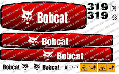 BOBCAT 319 MINI DIGGER COMPLETE DECAL STICKER SET | eBay UK
