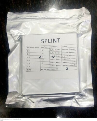 Dental Orthodontic Retainer Vacuum Thermoform Splint Sheets Pack - SIZE ...