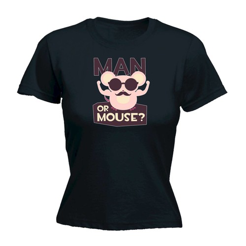 Man Or Mouse - Funny Womens Ladies Top T Shirt T-Shirt Shirts Tshirt ...