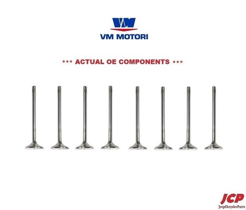 8 X EXHAUST VALVE VM MOTORI 20372009F FOR JEEP WRANGLER JK 2.8CRD 07-18 ...