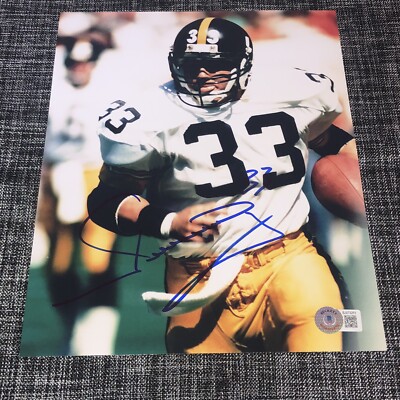 MERRIL HOGE SIGNED AUTOGRAPH 8X10 PHOTO PITTSBURGH STEELERS NFL BECKETT ...