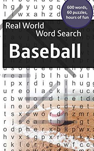 REAL WORLD WORD SEARCH: BASEBALL By Arthur Kundell **BRAND NEW ...