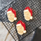 Santa Claus Skull Cookie Cutter | macabre gothic Merry Christmas ...