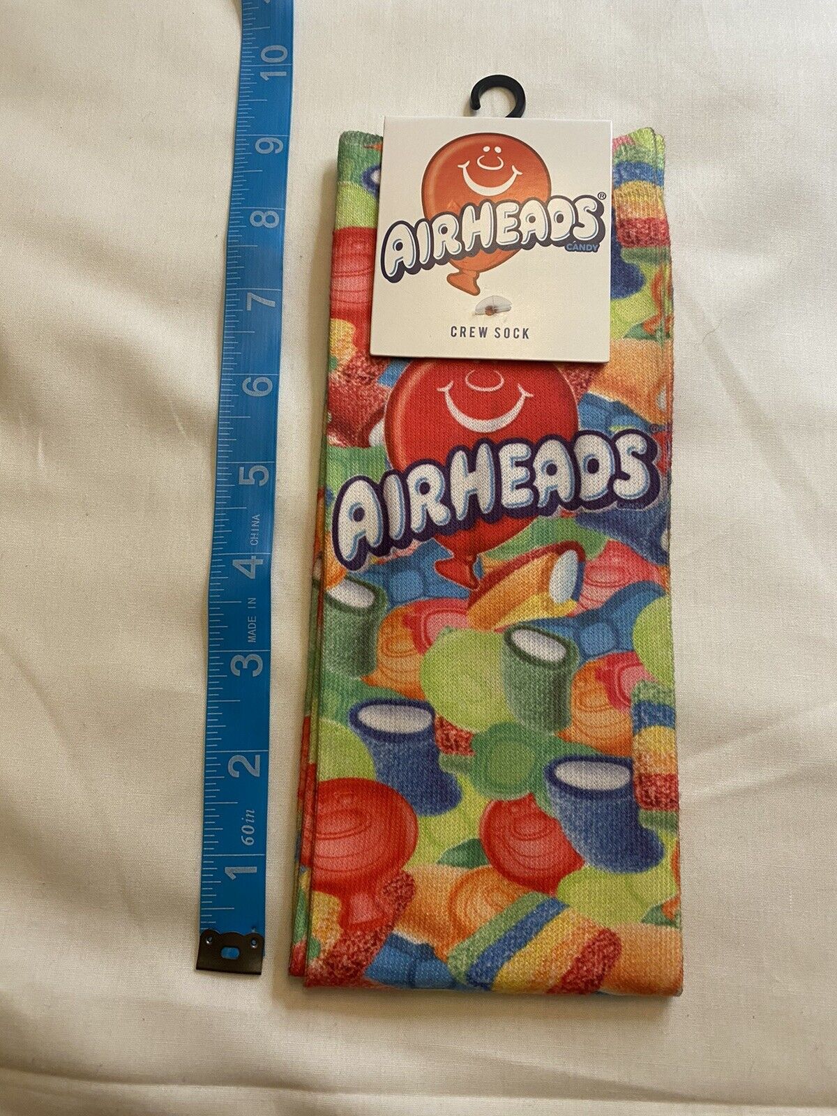 Airheads Unisex 1 Pair Crew Socks- Shoe Sz 8-12, Sock Sz 10-13 NWT $9. ...